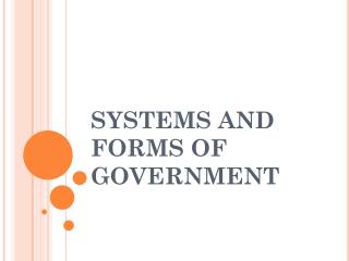 PPT - Basic Forms of Government Republic, Democracy, Oligarchy ...