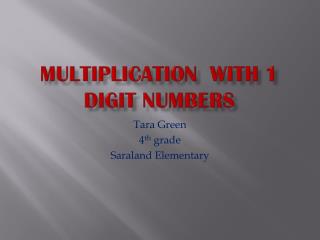 PPT - Multiplication with 1 Digit Numbers PowerPoint Presentation, free ...