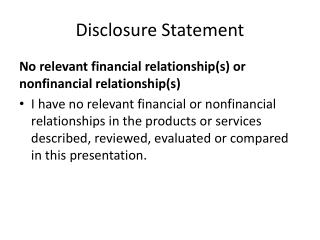 PPT - Disclosure Statement PowerPoint Presentation, free download - ID ...