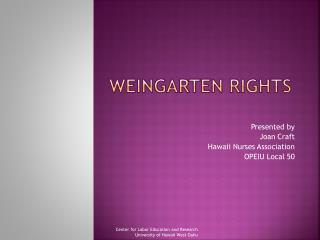PPT - Weingarten Rights PowerPoint Presentation, free download - ID:3032923