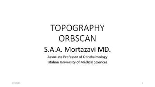 PPT - TOPOGRAPHY ORBSCAN PowerPoint Presentation, free download - ID ...