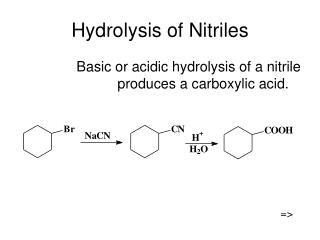 PPT - Hydrolysis of Nitriles PowerPoint Presentation, free download ...