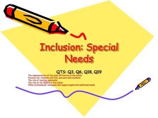 PPT - Inclusion: Special Needs PowerPoint Presentation, free download ...