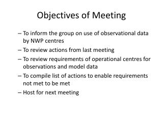 PPT - Objectives of Meeting PowerPoint Presentation, free download - ID ...