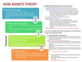 PPT - KARL MARX’S THEORY PowerPoint Presentation, free download - ID ...