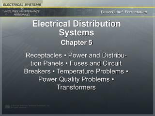 PPT - Electrical Distribution Systems PowerPoint Presentation, free ...