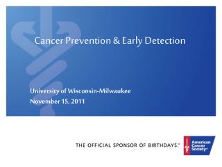 PPT - Cancer Prevention & Early Detection PowerPoint Presentation, free ...