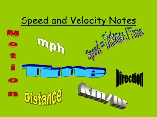 PPT - Speed and Velocity Notes PowerPoint Presentation, free download ...