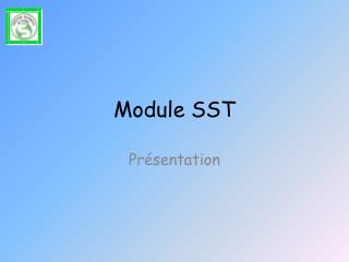 PPT - Module SST PowerPoint Presentation, free download - ID:3115735