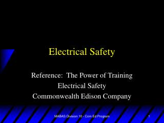 PPT - Electrical Safety PowerPoint Presentation, free download - ID:3123246