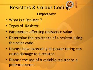 PPT - Resistors & Colour Coding PowerPoint Presentation, free download ...