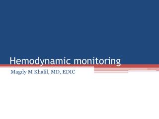 PPT - Hemodynamic monitoring PowerPoint Presentation, free download ...