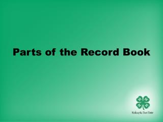 PPT - The California FFA Record Book PowerPoint Presentation - ID:615929