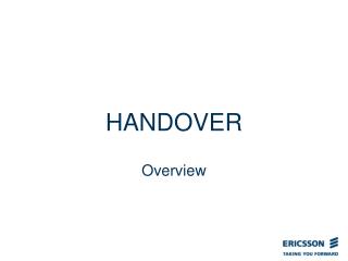 PPT - HANDOVER PowerPoint Presentation, free download - ID:3202518