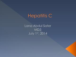 PPT - Hepatitis C PowerPoint Presentation, free download - ID:3205090
