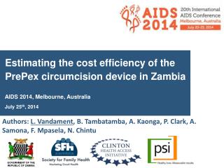 PPT - Estimating the cost efficiency of the PrePex circumcision device ...