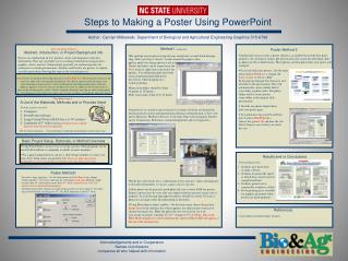 PPT - Steps to Making a Poster Using PowerPoint PowerPoint Presentation ...