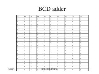 PPT - BCD adder PowerPoint Presentation, free download - ID:3260508