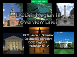 PPT - DCO/E Region III Overview Brief SFC Jason F. Schueler Operations ...