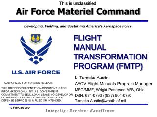 PPT - AFMCVA 38-2 AFMC ORGANIZATIONAL CHART AIR FORCE MATERIEL COMMAND ...