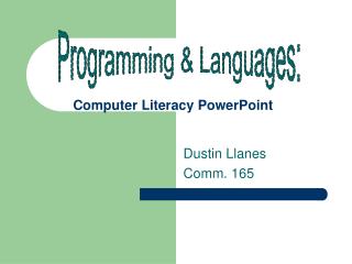 PPT - Computer Literacy PowerPoint PowerPoint Presentation, free ...
