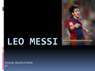 PPT - Leo Messi PowerPoint Presentation, free download - ID:3466356