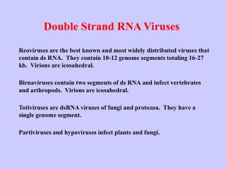 PPT - Double Strand RNA Viruses PowerPoint Presentation, free download ...