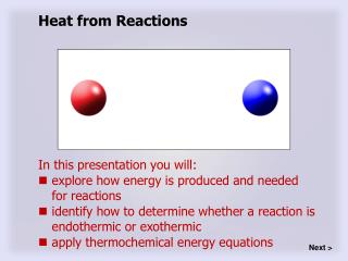 PPT - Heat from Reactions PowerPoint Presentation, free download - ID ...