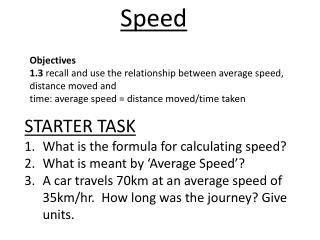 PPT - Speed PowerPoint Presentation, free download - ID:3482272