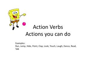 Action verbs mental actions PowerPoint (PPT) Presentations, Action ...