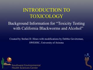 PPT - INTRODUCTION TO TOXICOLOGY PowerPoint Presentation, free download ...