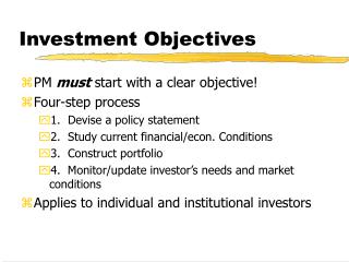 PPT - Investment Objectives PowerPoint Presentation, free download - ID ...