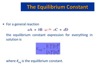 PPT - Thermodynamic equilibrium constant K PowerPoint Presentation - ID ...