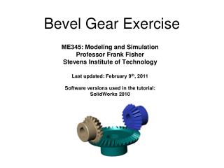 PPT - Mechanism Simple Gear Train, with Idler, and Bevel Gear Examples ...