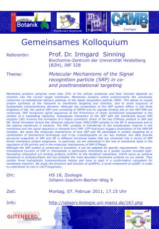 PPT - Kolloquium PowerPoint Presentation - ID:6029666
