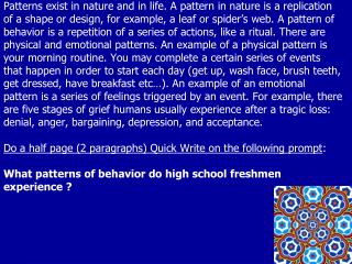 PPT - The 5 Patterns in Nature PowerPoint Presentation - ID:6702310