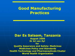 PPT - Good Manufacturing Practices PowerPoint Presentation, free ...