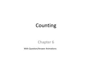 PPT - Counting PowerPoint Presentation, free download - ID:3694553