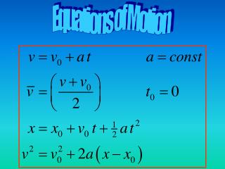 PPT - Equations of Motion PowerPoint Presentation, free download - ID ...