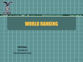 PPT - WORLD RANKING PowerPoint Presentation, free download - ID:3744113