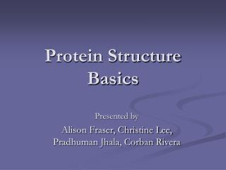 PPT - Protein Structure Basics PowerPoint Presentation, free download ...