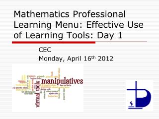 PPT - Mathematics Professional Learning Menu: Effective Use of Learning ...
