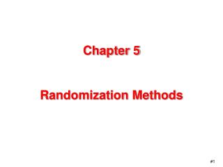 PPT - Chapter 5 Randomization Methods PowerPoint Presentation, free ...