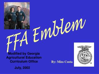 PPT - FFA Emblem PowerPoint Presentation, free download - ID:3764800