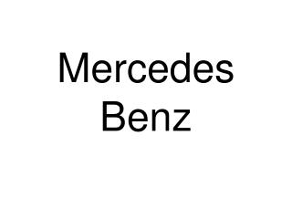 PPT - Mercedes Benz PowerPoint Presentation, free download - ID:3766167