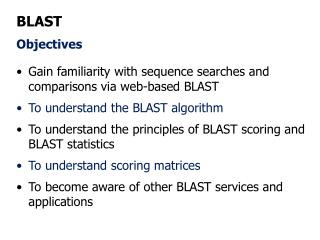 PPT - BLAST PowerPoint Presentation, free download - ID:3793287