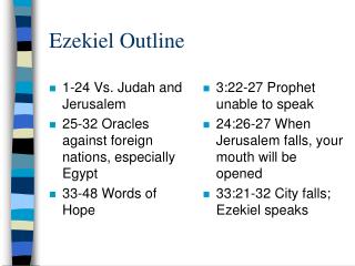 PPT - Ezekiel Outline PowerPoint Presentation, free download - ID:382842
