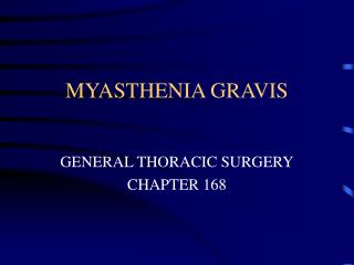 PPT - MYASTHENIA GRAVIS PowerPoint Presentation, free download - ID:3860026