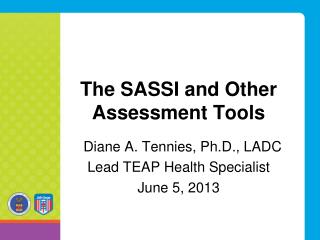 PPT - The SASSI and Other Assessment Tools PowerPoint Presentation ...