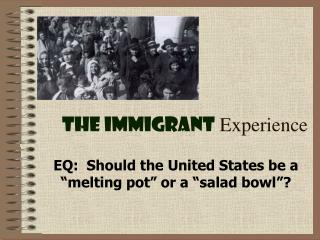 PPT - The Immigrant Experience PowerPoint Presentation, free download ...